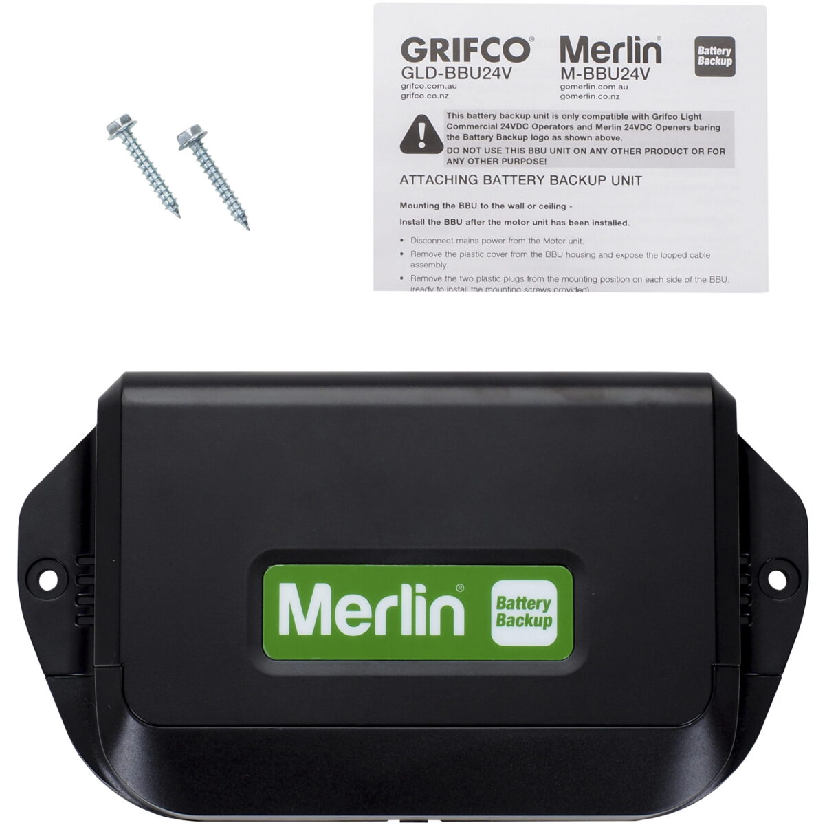 Garage Door Opener Battery Backups | Merlin B&D ATA Available