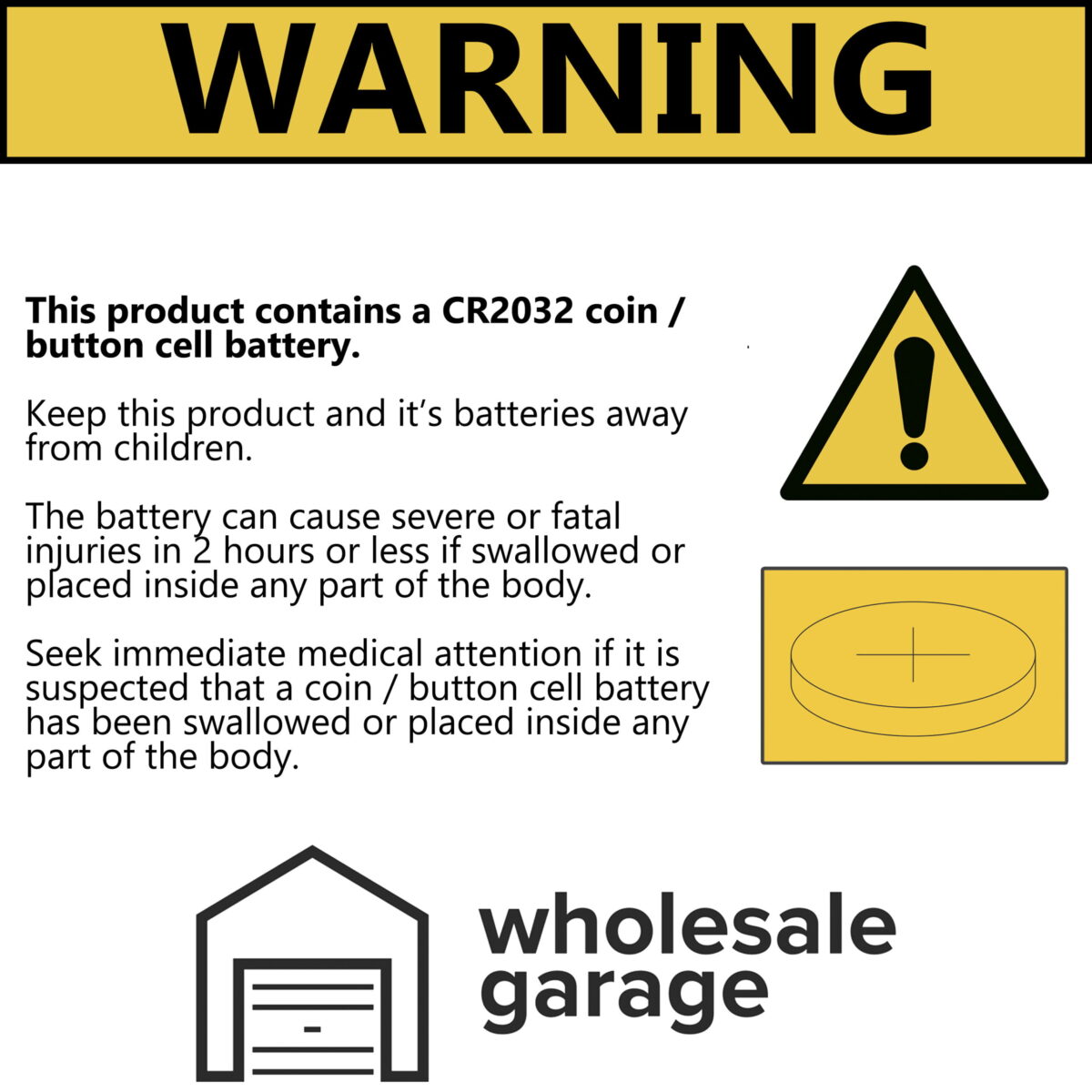 CR1220 Lithium 3v Coin Battery | Wholesale Garage Doors