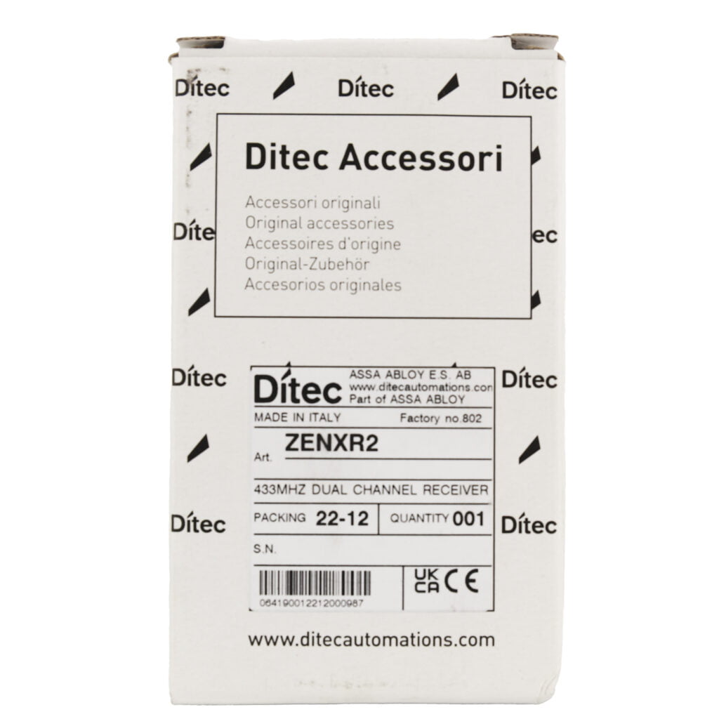 Ditec universal receiver ZENXR2 - Wholesalegaragedoors.com.au