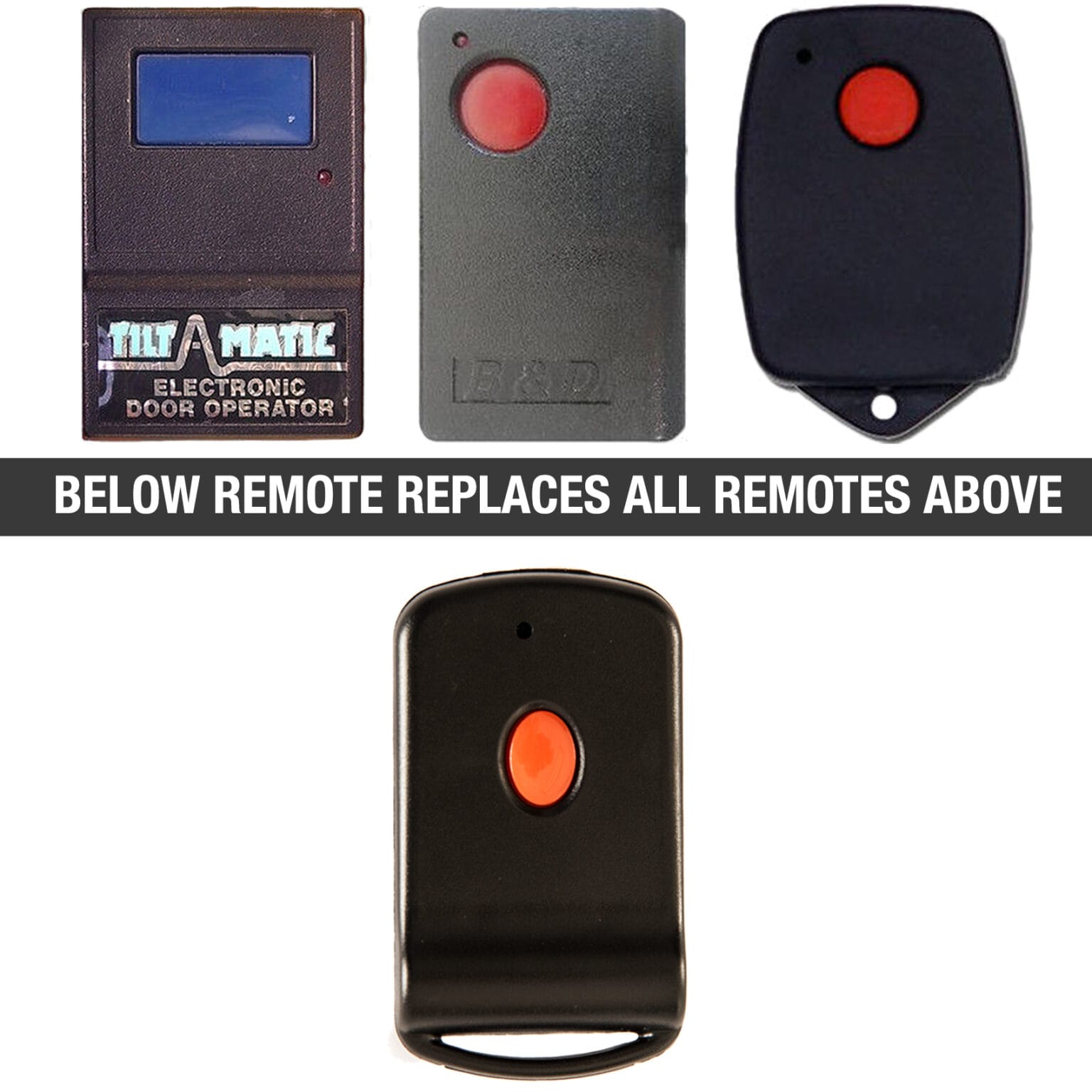 B&D Garage Door Remotes | TB5, TB6, TB7 | Wholesale Garage